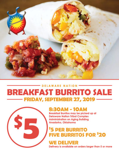 Breakfast Burrito Sale 2019 Flyer | Delaware Nation