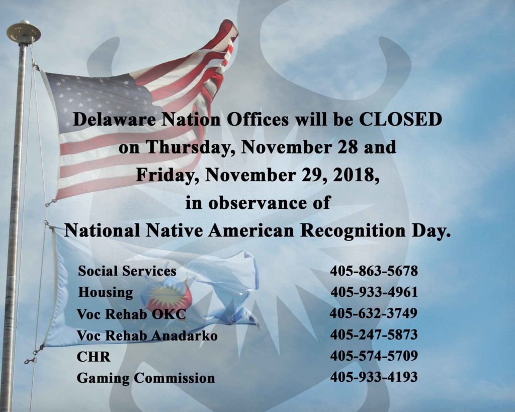 National Native American Recognition Day - Delaware Nation