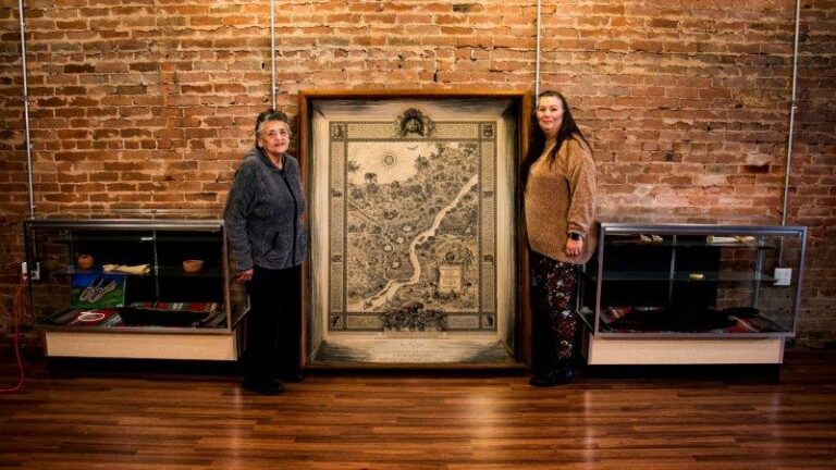 Linda_Poolaw_President_Deborah_Dotson_Coaquannock_Map | Delaware Nation