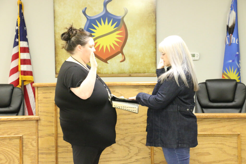 Phyllis Pack sworn in as Delaware Nation Treasurer | Delaware Nation